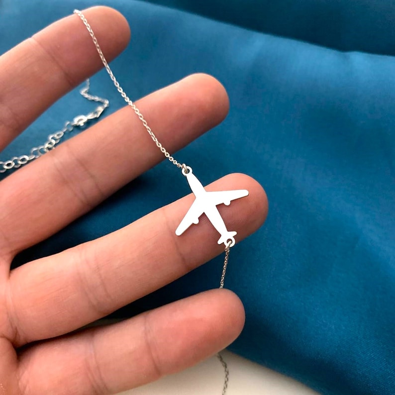 Airplane Necklace, Plane Necklace, Airplane Necklace for Women, Travel ...