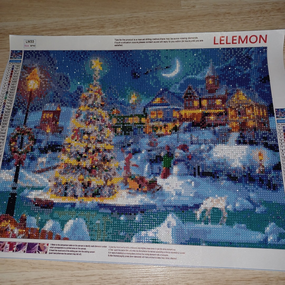 CHRISTMAS Family 3D Diamond Painting- Xmas Scen Painting With Diamonds ...