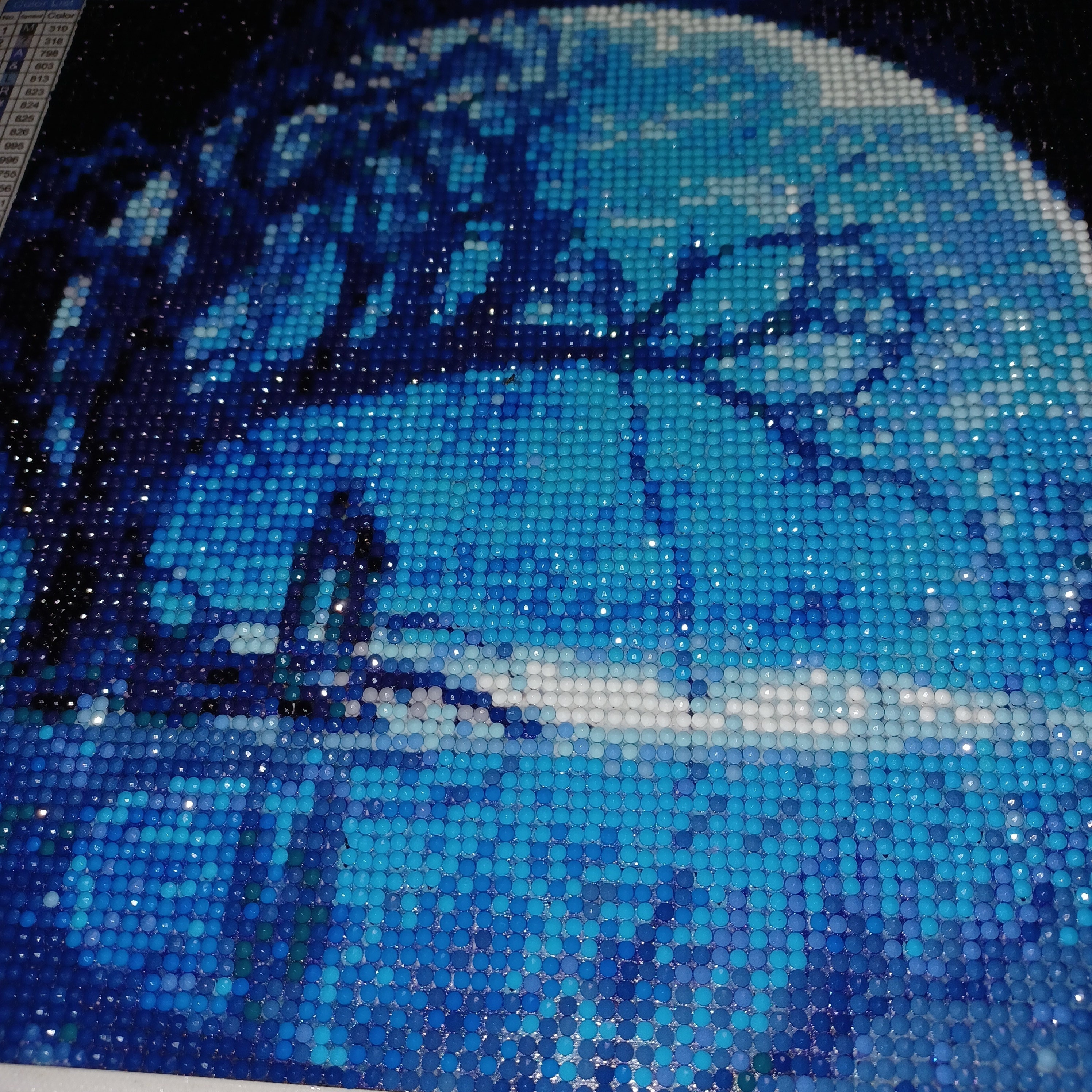 Completed Night Moon 3D Diamond Painting Moon Tree Painting With ...