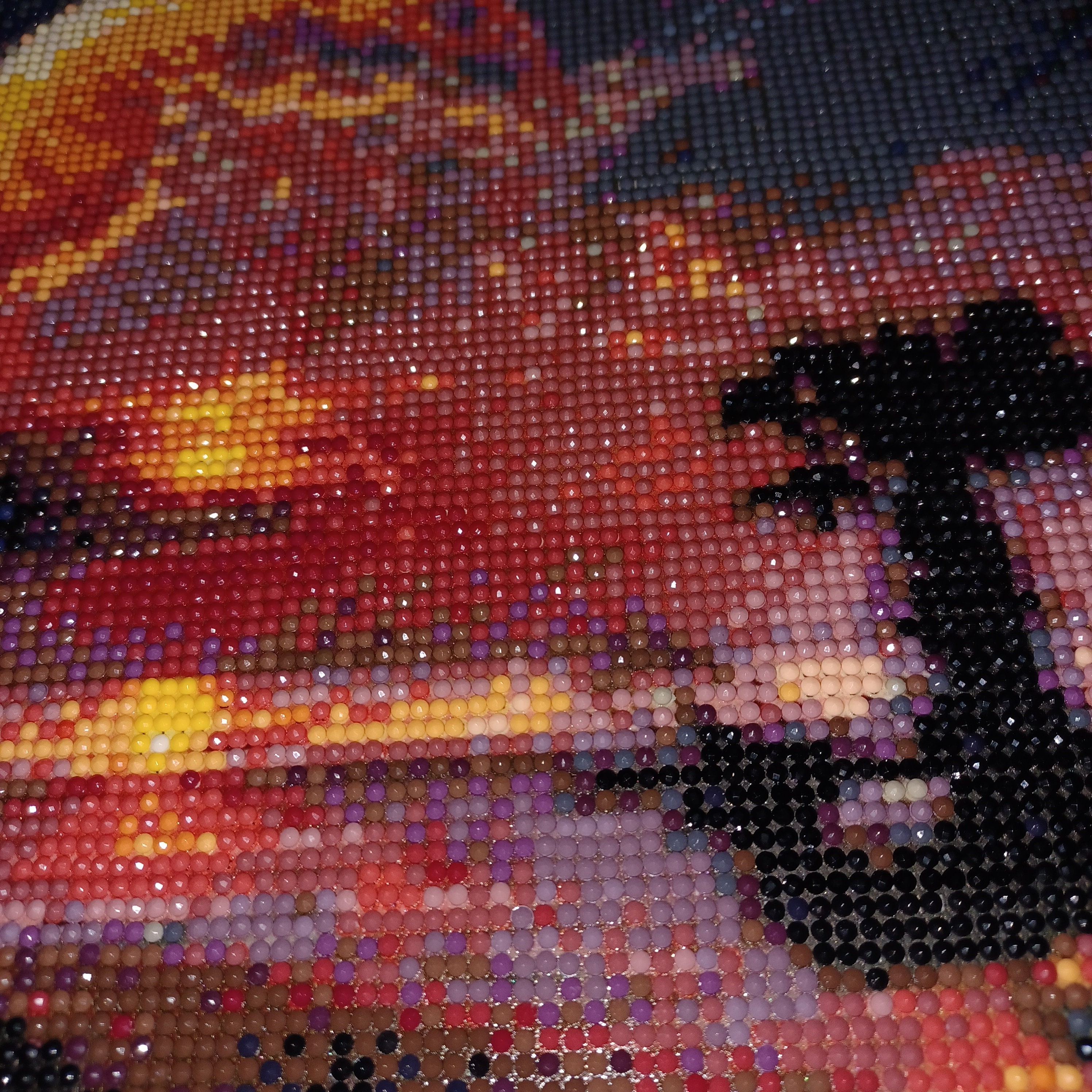 Completed Island Moon 3D Diamond Painting- Moon Painting With Diamonds ...