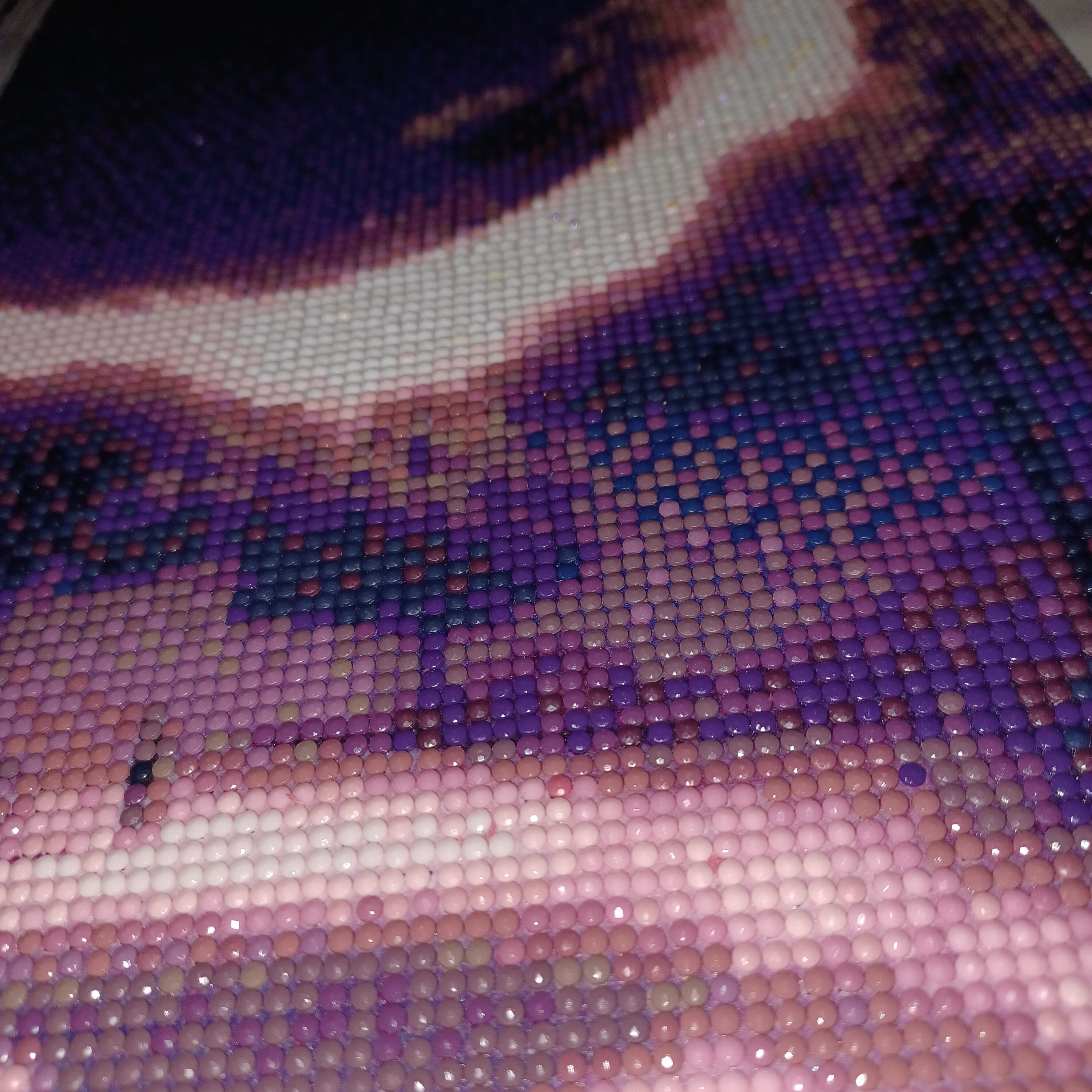 Completed Moon 3D Diamond Painting- Moon Vlouds Painting With Diamonds ...