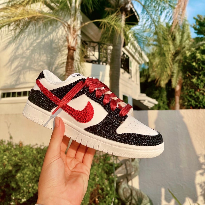 Unisex Custom Nike Dunks Sneakers Bedazzled Streetwear - Etsy