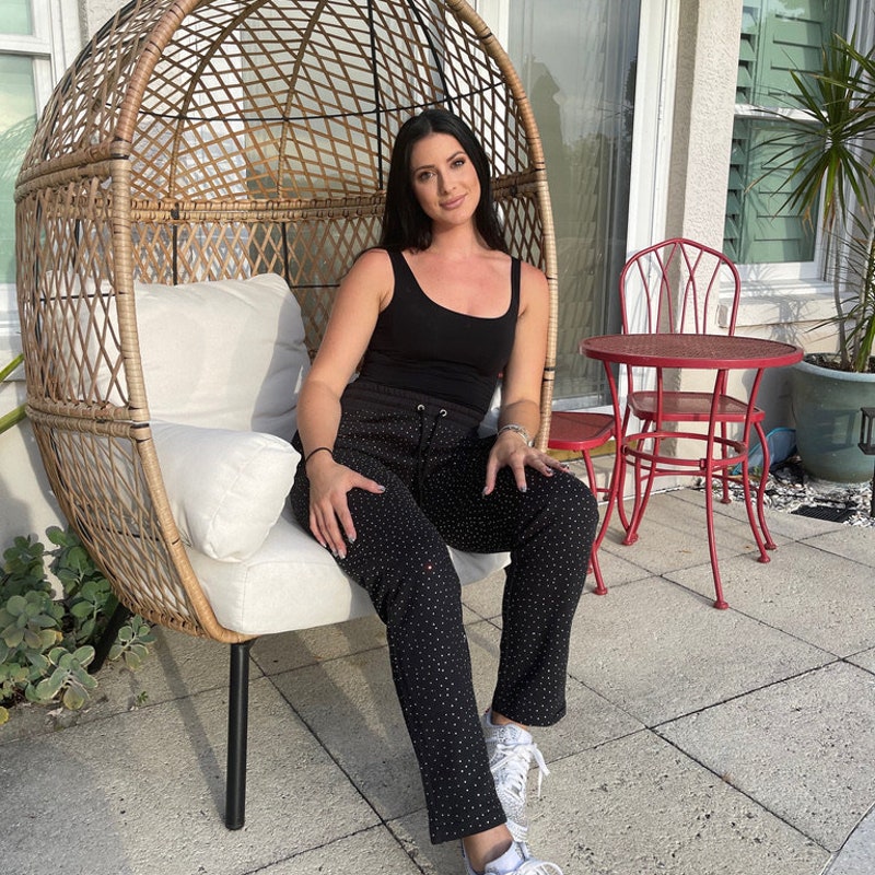 Rhinestone Sweatpants - Etsy