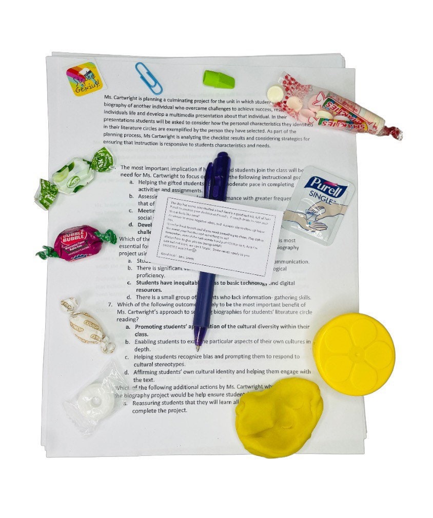 Student Kit, Teacher Gift, Good Luck Kit, Exam Kit - Etsy