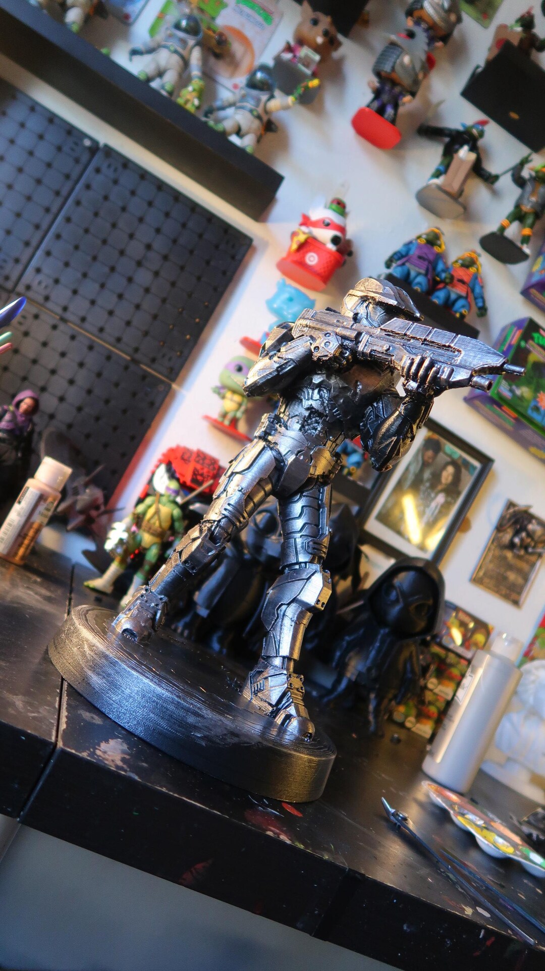 3D Printed Master Chief Statue - Etsy