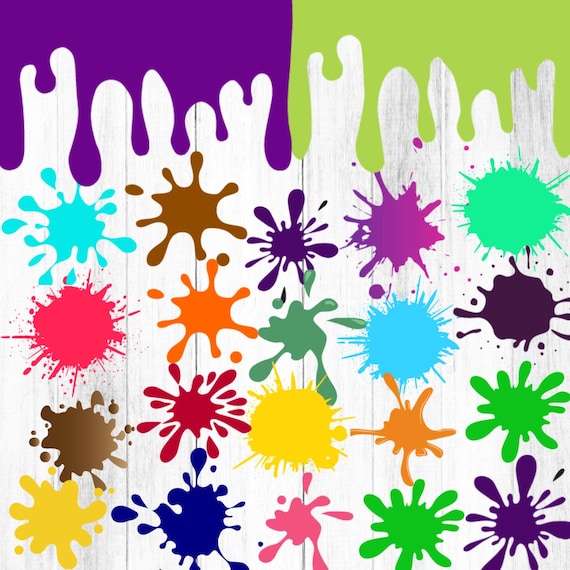 Paint Splatter Svg Bundle Paint Splatter Png Bundle Paint - Etsy