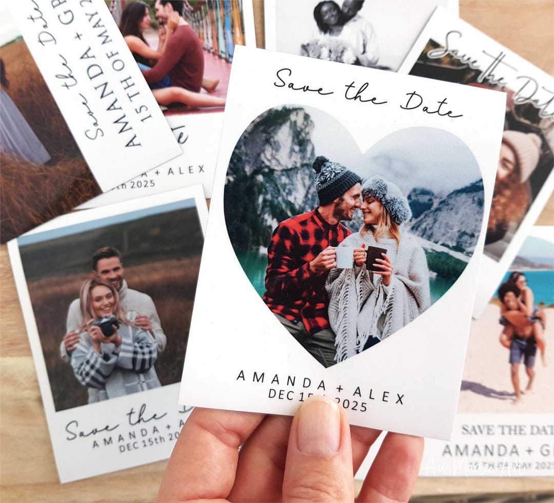 Custom Photo Wedding Save the Date Magnets by Oxee, Photo Wedding Save ...