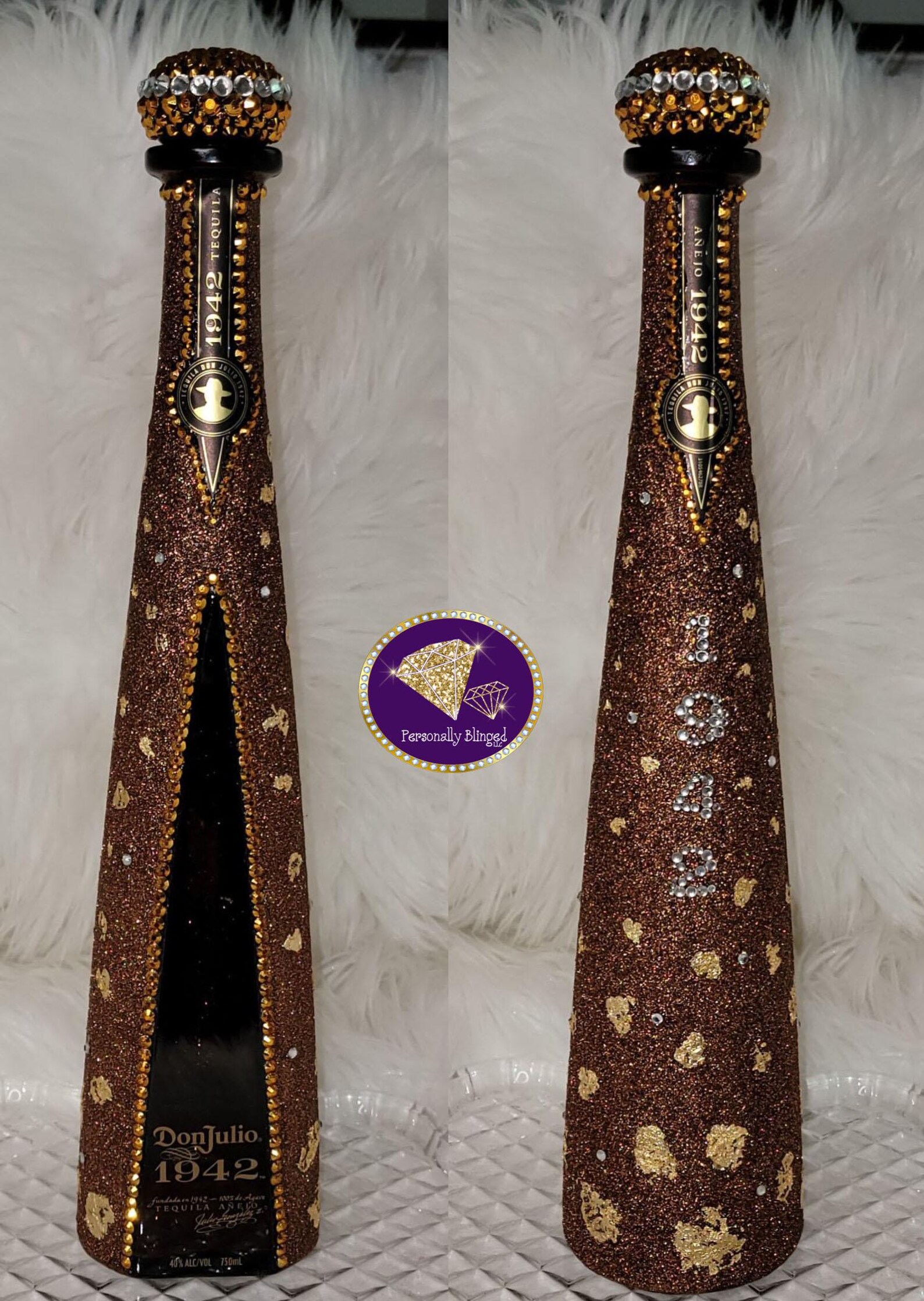 The Djs--blinged Out, One-of-a-kind 750ml Glam Tequila Bottles--totally ...