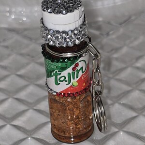 Spice--blinged Refillable Mini Tejin Key Chain - Etsy