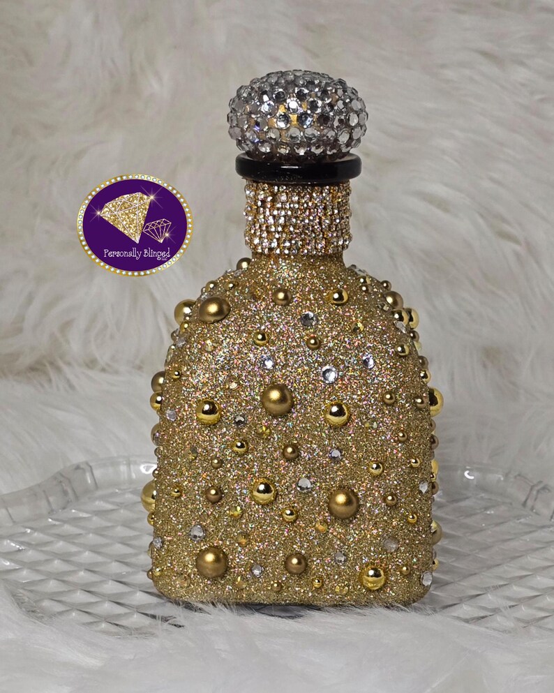 Unique Pink Blinged 750ml Tequila Bottle With Diamonds and Pearls ...
