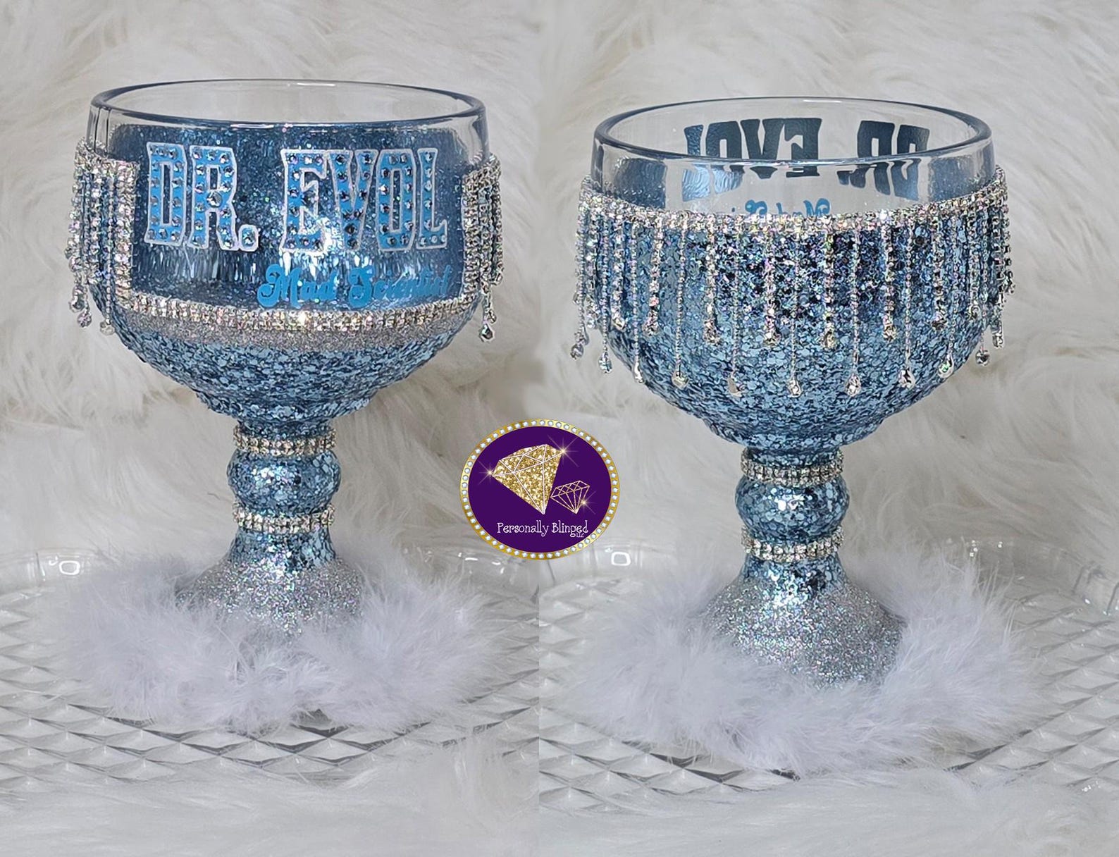 Extra Large "baddest Baddie" Custom Goblet - 26.5 Oz Diva Pimp Cup - Etsy