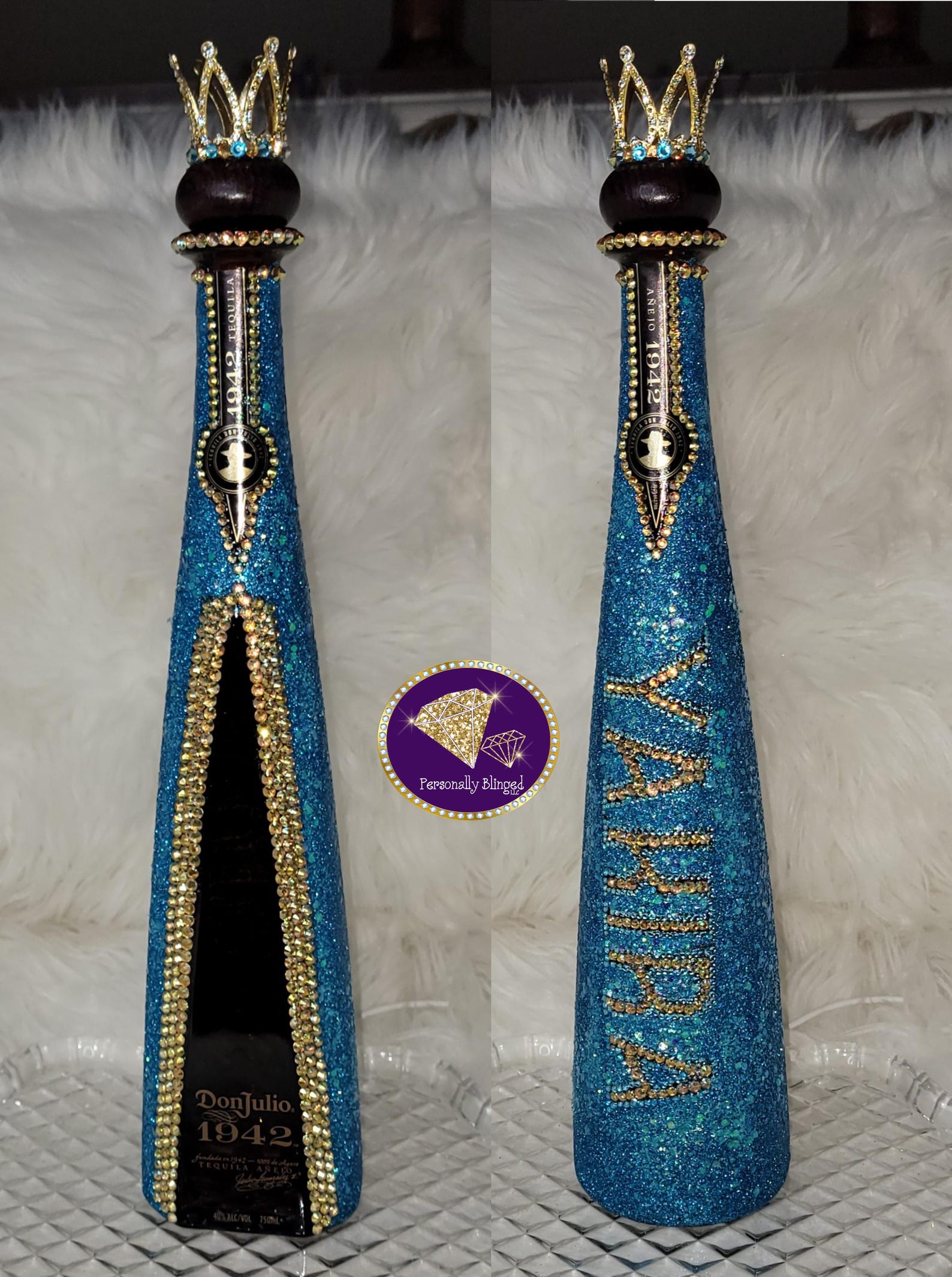 The Djs--blinged Out, One-of-a-kind 750ml Glam Tequila Bottles--totally ...