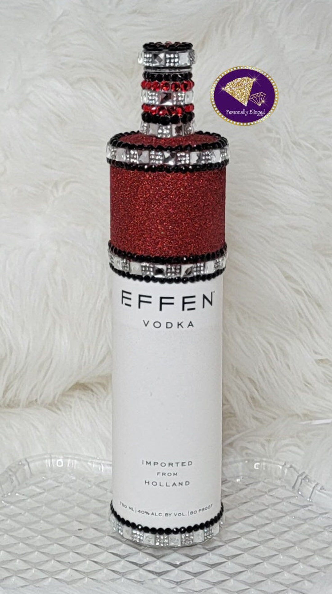 Selene--unique Upgraded Blinged Out 750ml Vodka Bottle - Etsy