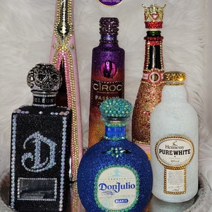 Selene--unique Upgraded Blinged Out 750ml Vodka Bottle - Etsy