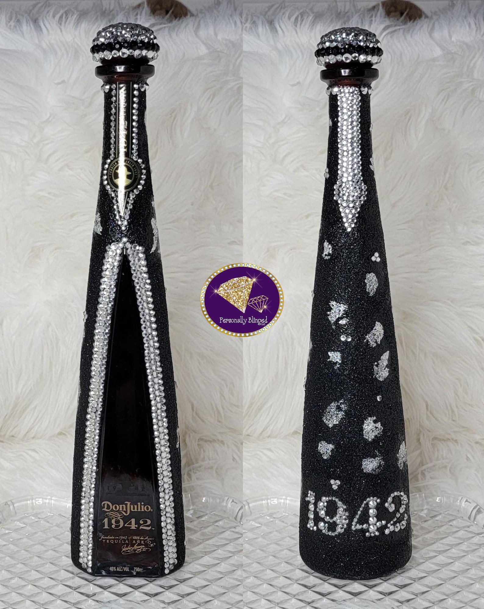 The Djs--blinged Out, One-of-a-kind 750ml Glam Tequila Bottles--totally ...
