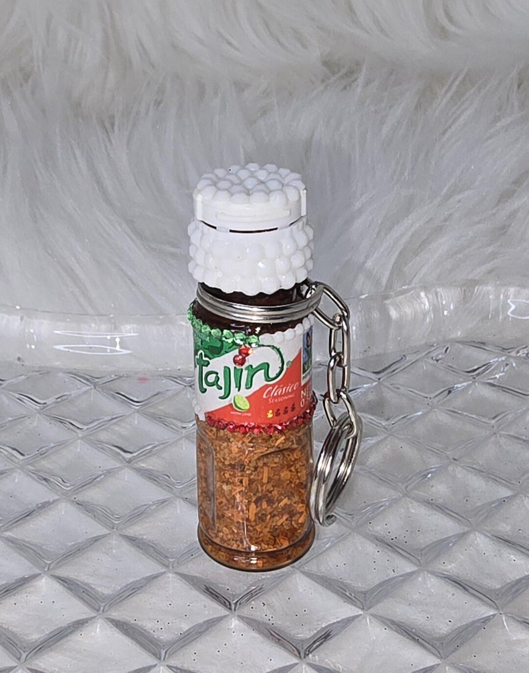 Spice--blinged Refillable Mini Tejin Key Chain - Etsy