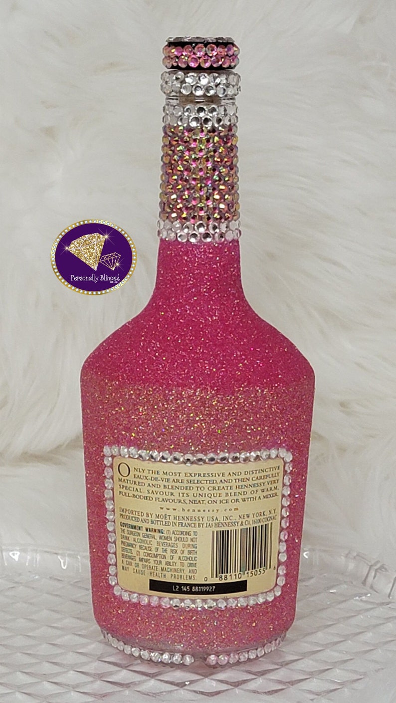 Blush--upgraded, Two-toned Pink Blinged Out 750ml Bottle Set Unique ...