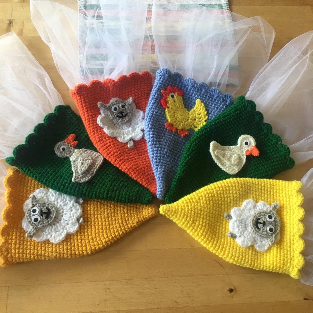School Cone / German Schultüte / Crochet Cone for Gifts / Farm / Sheep ...
