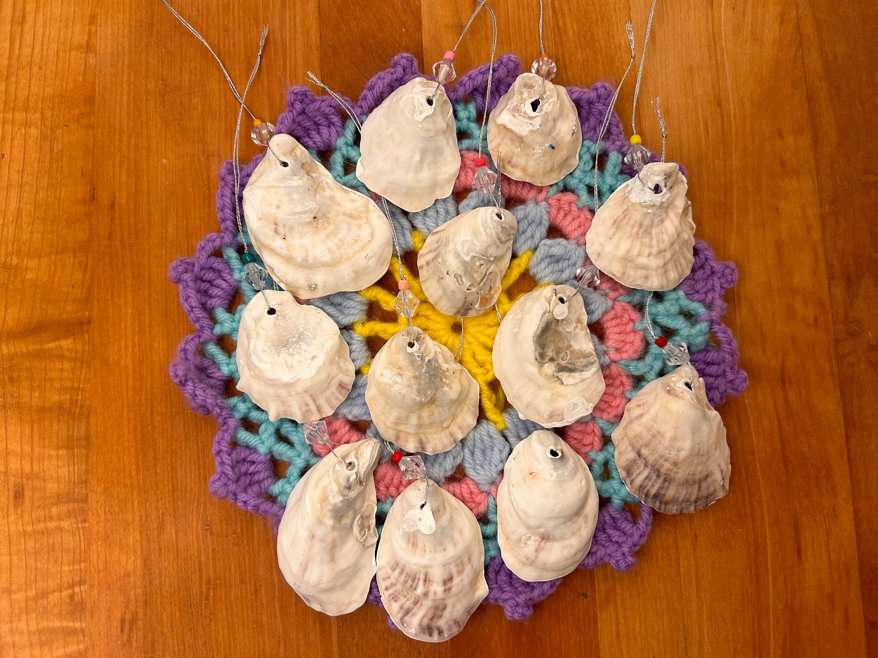 The Twelve Days of Christmas / Decoupage Oyster Shell - Etsy UK