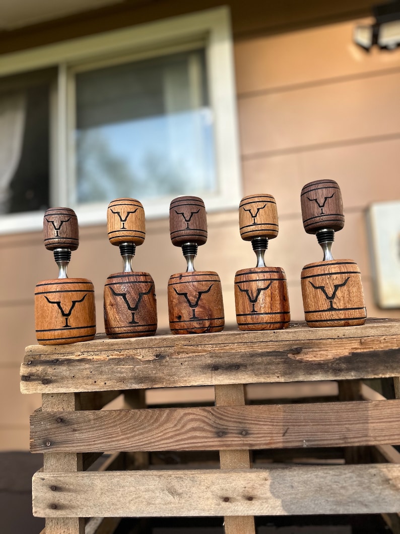 Custom Engraved Barrel Bottle Stoppers (white Oak) - Etsy