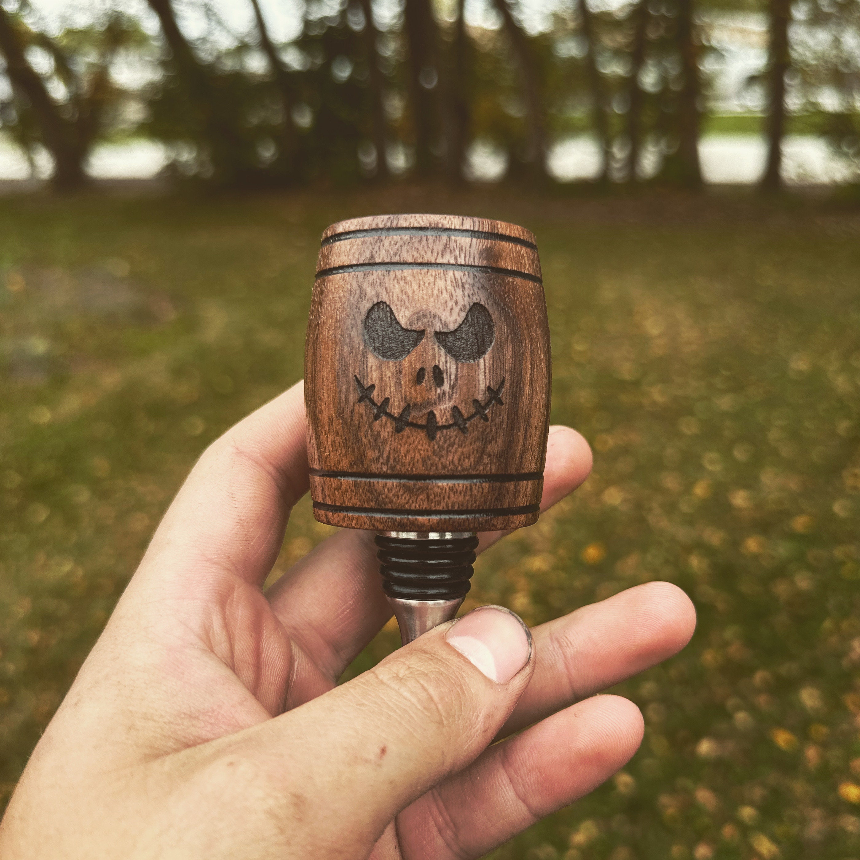 Custom Engraved Barrel Bottle Stoppers (pick Your Wood) - Etsy