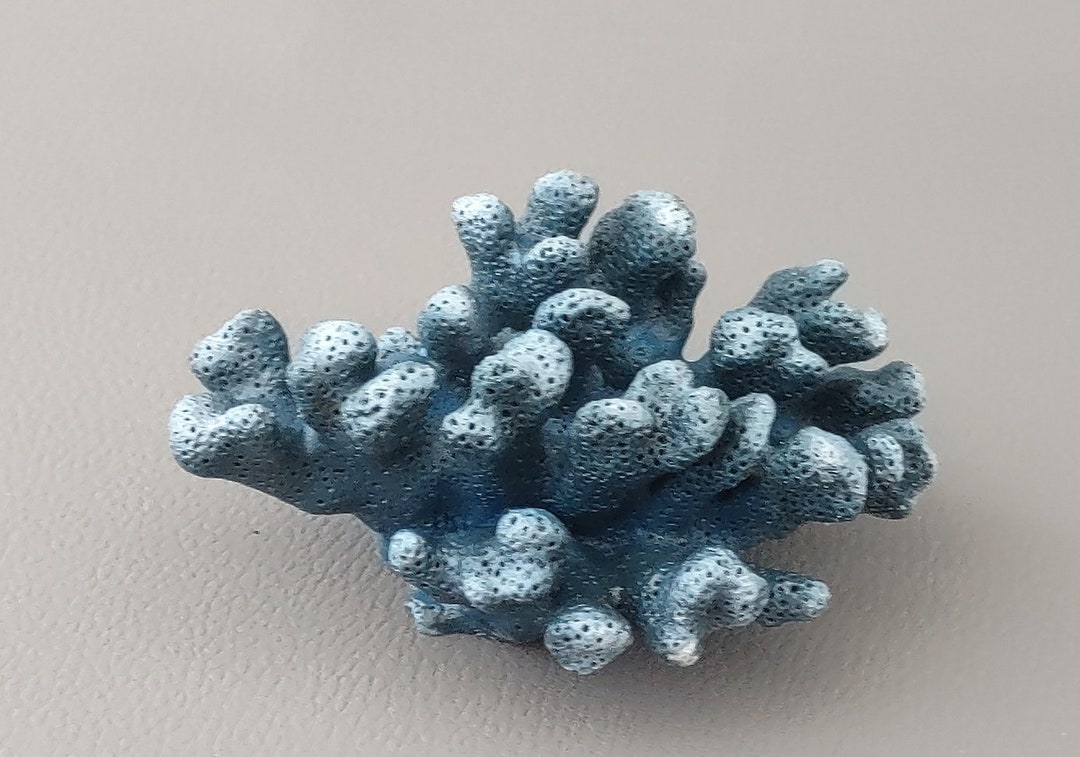 Blue FAUX Coral Cluster Heliopora Coerulea 1 FAKE Coral Cluster ...