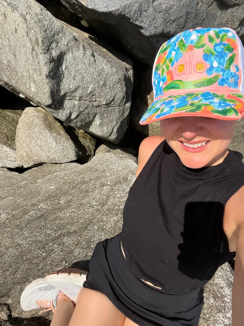 Custom Alo Painted Trucker Hat - Etsy