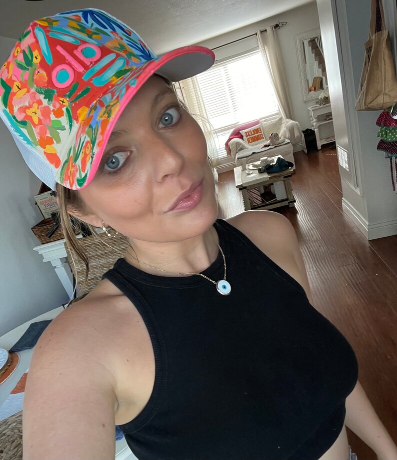 Custom Alo Painted Trucker Hat - Etsy