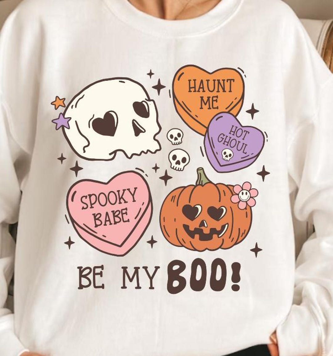 Halloween Be My Boo Candy Hearts PNG File, Instant Download, PNG File ...