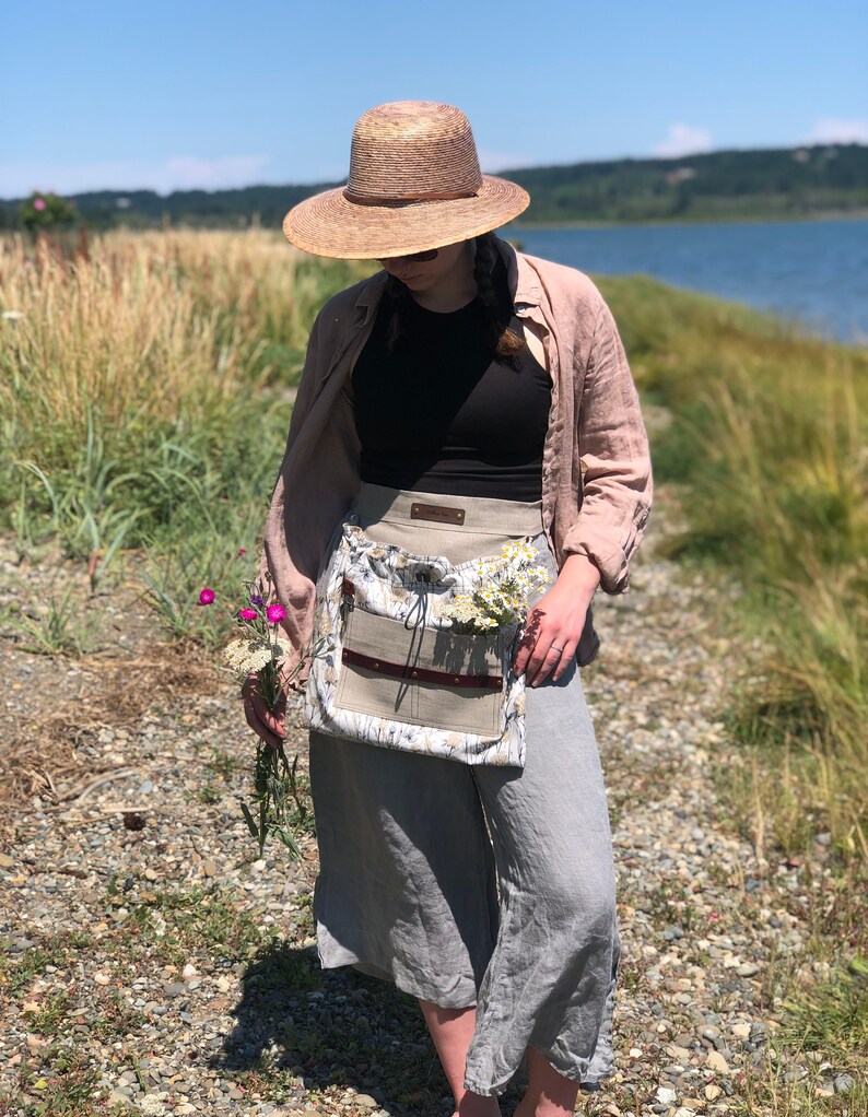 Meadow Rue ~ Garden Apron, Harvest Apron, Forage Apron, Beach Apron - Etsy