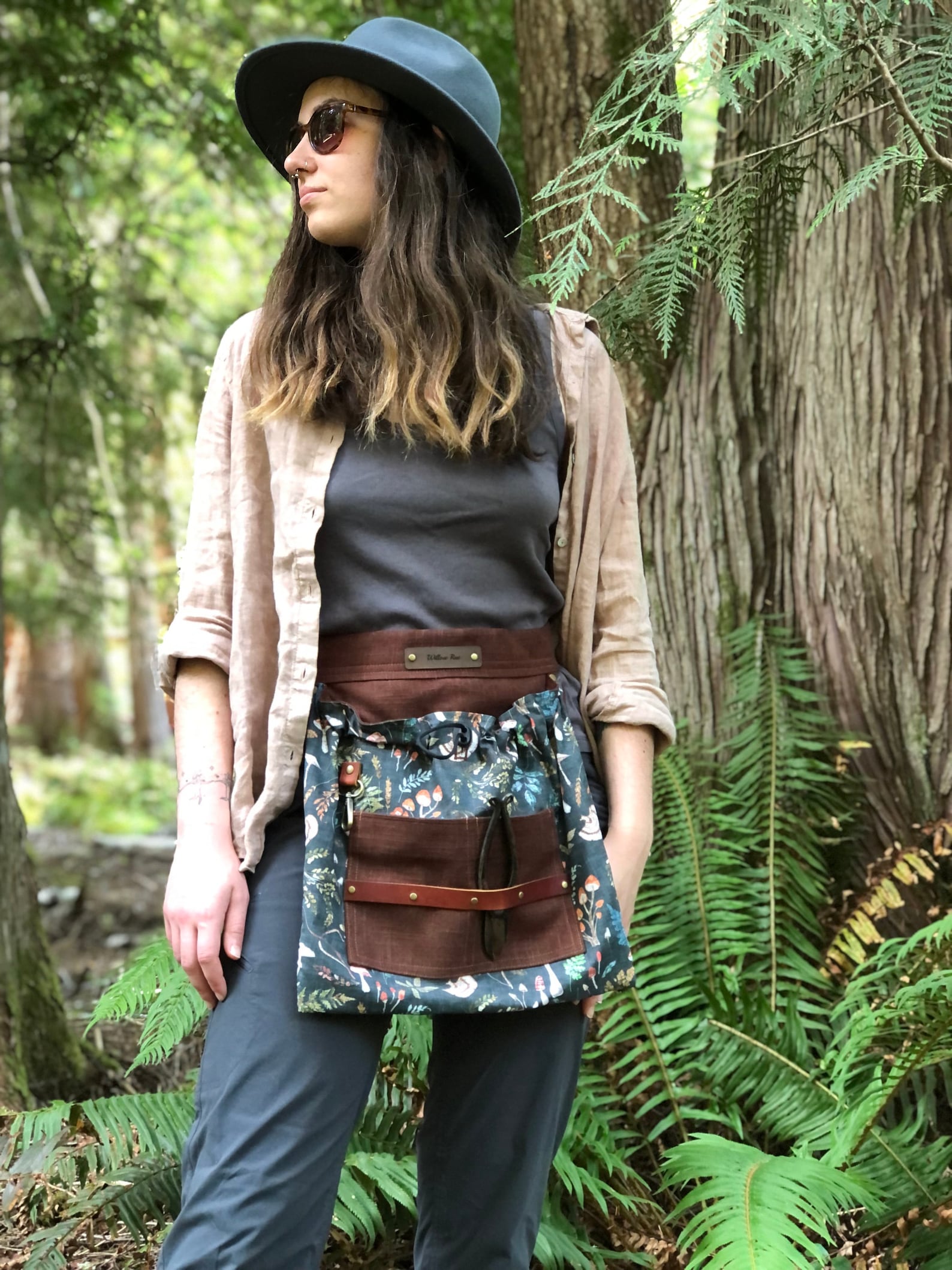 Mushroom Forest ~ Forage Apron, Garden Apron, Harvest Apron, Forge Bag ...