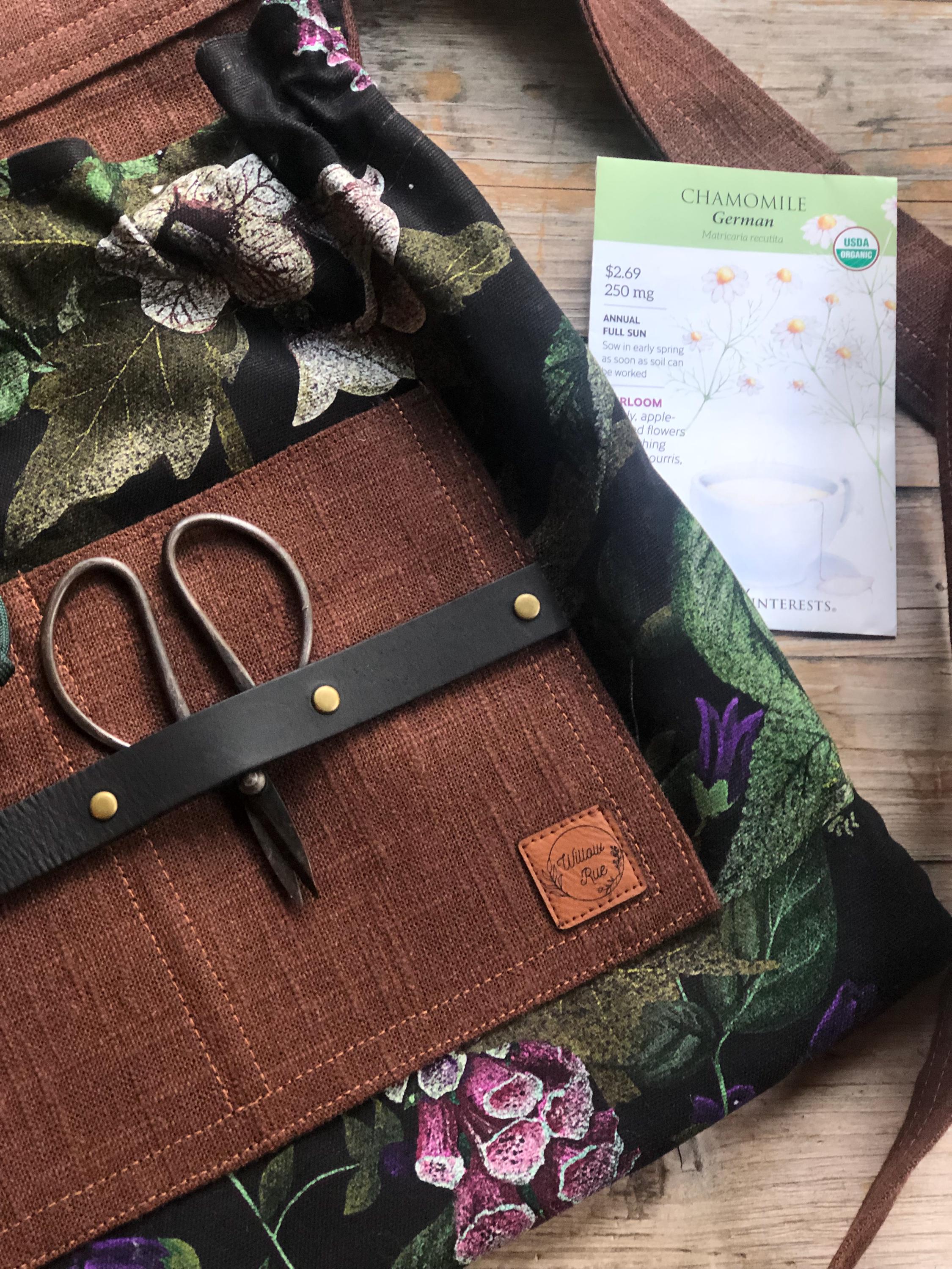 Midnight Garden ~ Forage Apron, Garden Apron, Harvest Apron, Forage Bag ...