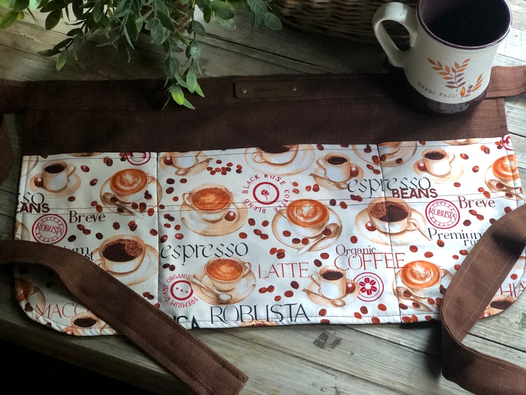 Half Apron Cafe Apron Barista Apron Baker Apron Kitchen - Etsy