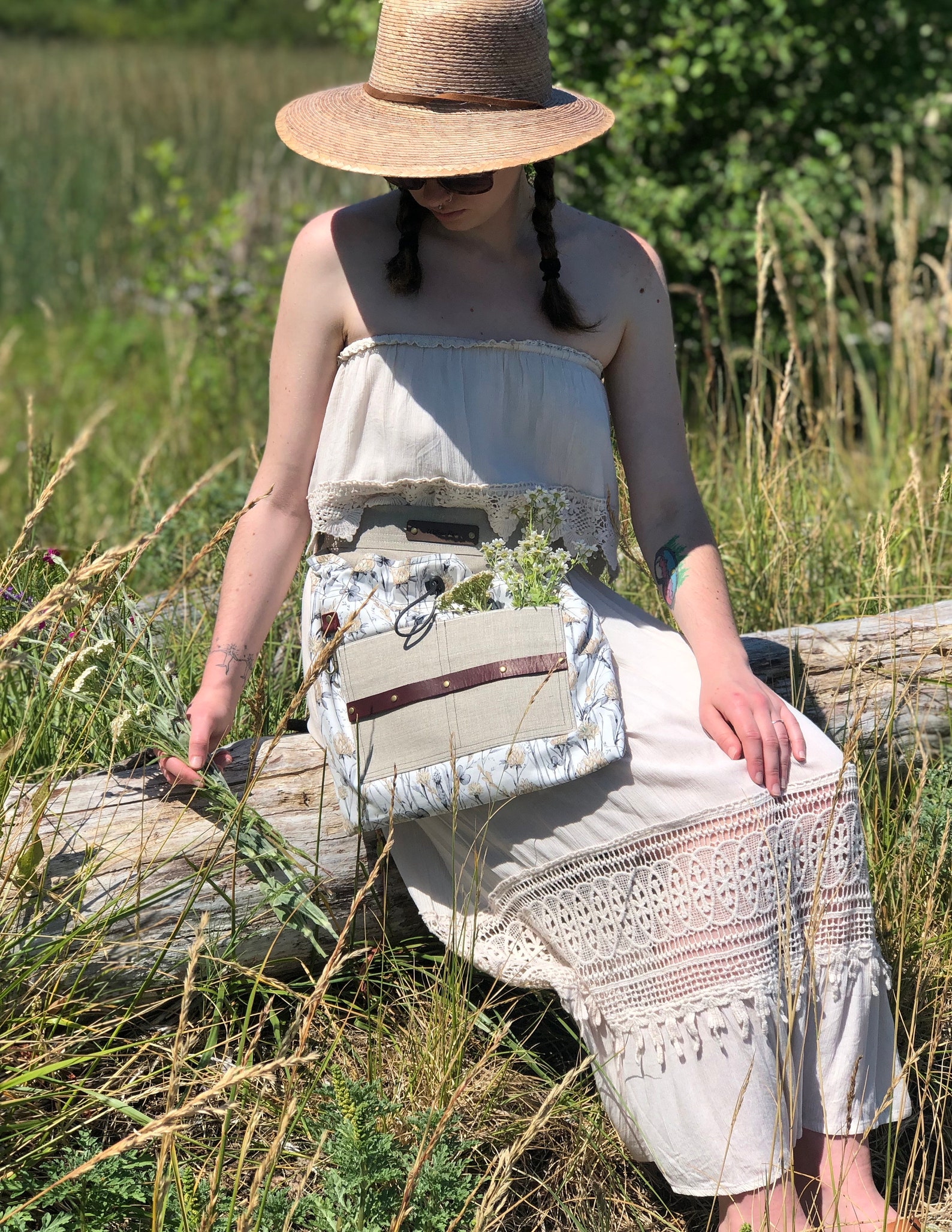 Meadow Rue ~ Garden Apron, Harvest Apron, Forage Apron, Beach Apron - Etsy