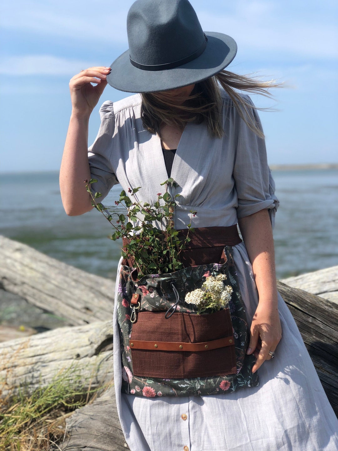 Summer Meadow ~ Forage Apron, Garden Apron, Harvest Apron, Forage Bag ...