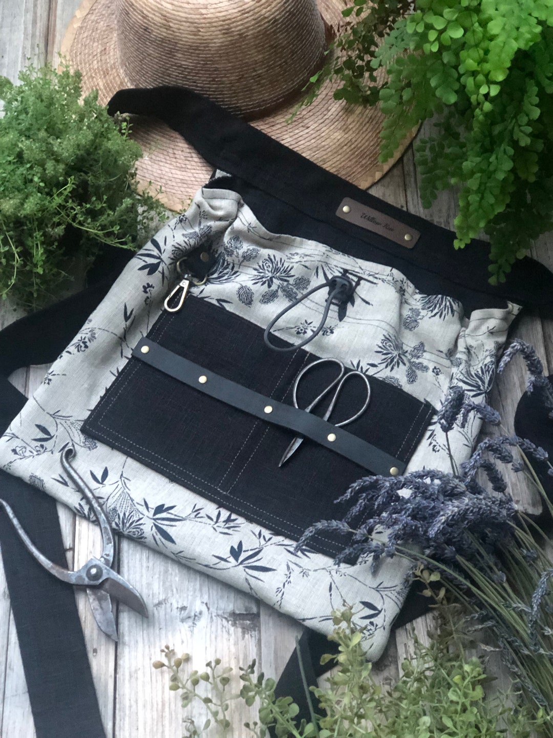 Wildflower Linen ~ Forage Apron, Garden Apron, Harvest Apron, Beach ...