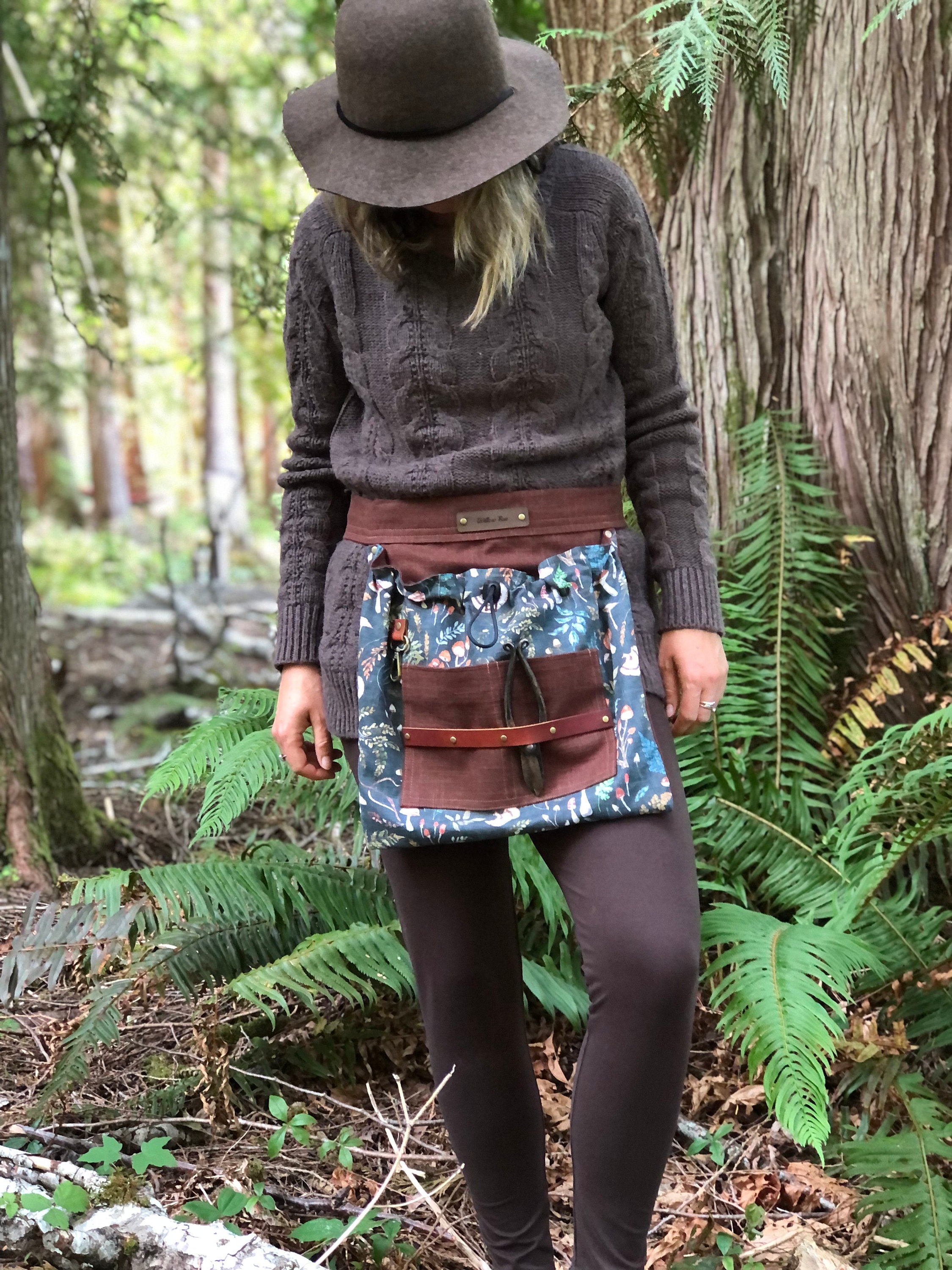 Mushroom Forest ~ Forage Apron, Garden Apron, Harvest Apron, Forge Bag ...