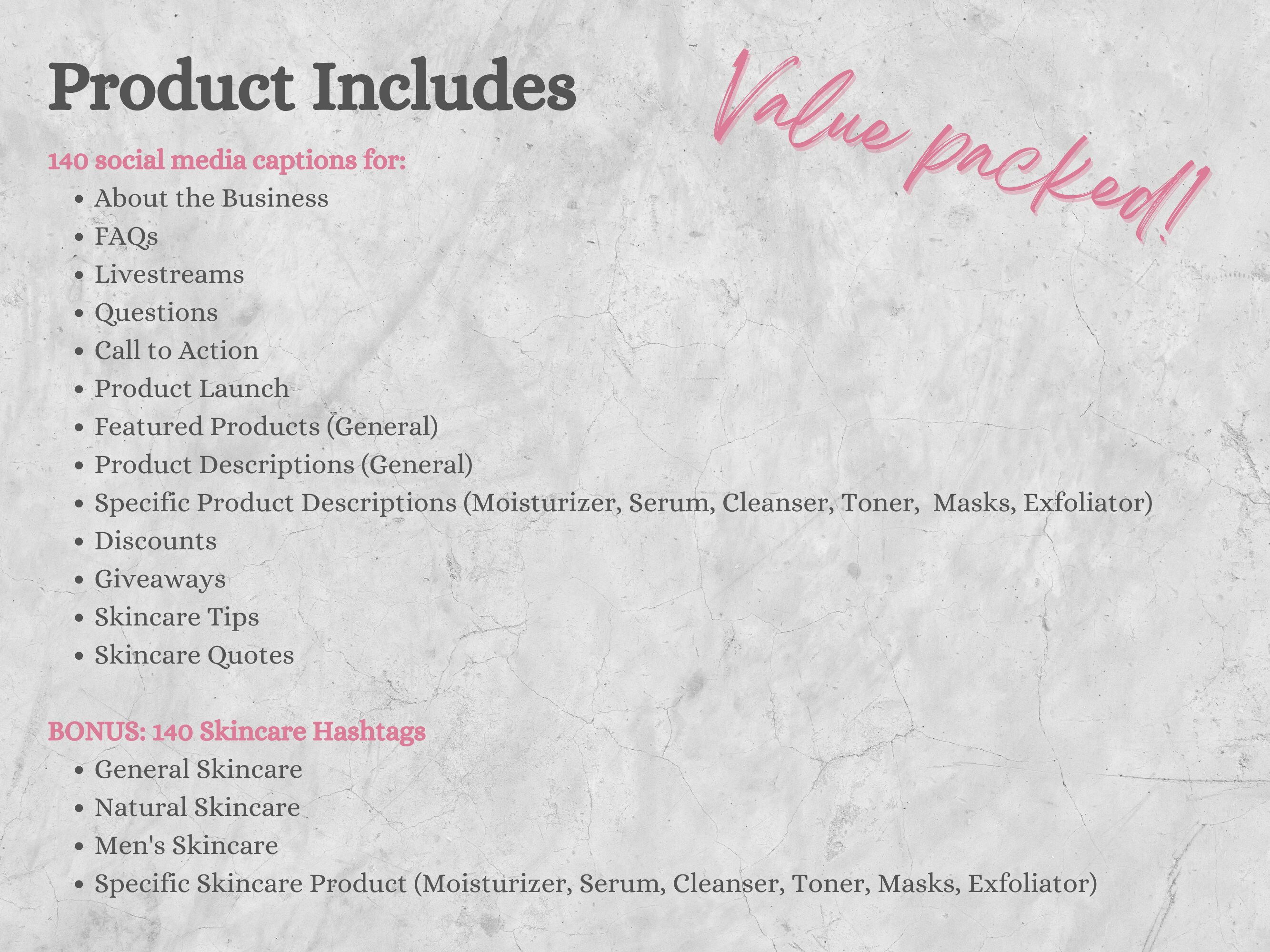 Skincare Social Media Captions | Product Business | Skincare Business ...