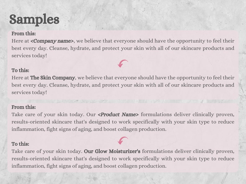 Skincare Social Media Captions | Product Business | Skincare Business ...