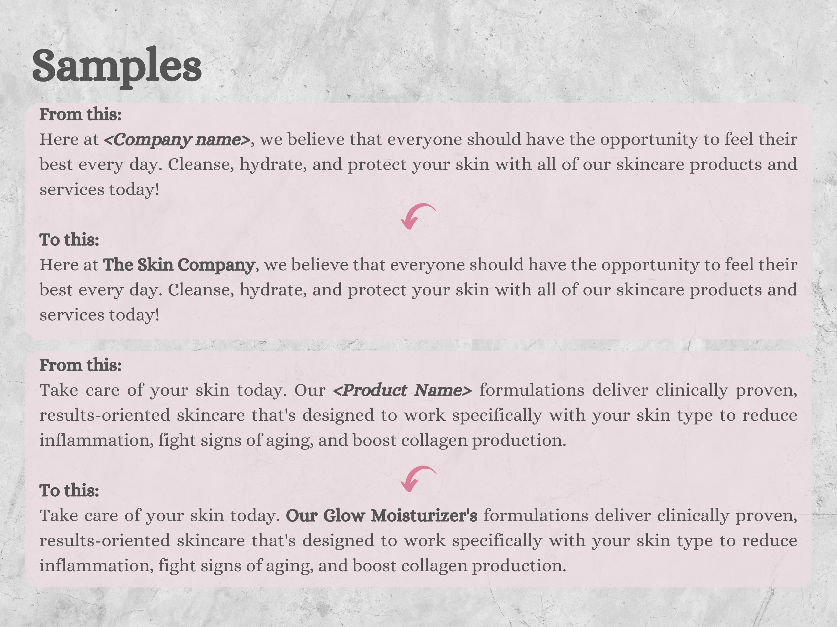 Skincare Social Media Captions | Product Business | Skincare Business ...