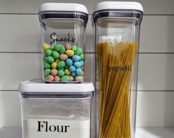 Kitchen Dry Goods Labels - Etsy