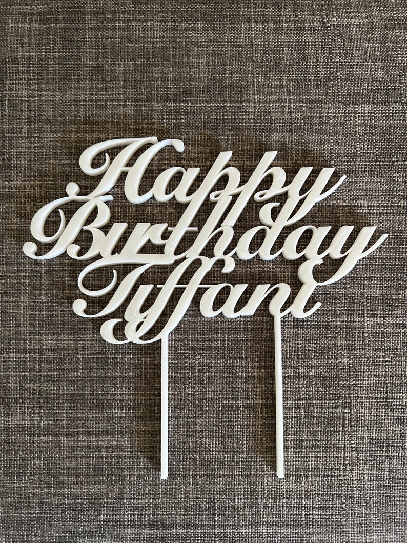 Custom 6 Cake Topper Personalized With Any Name for Free - Etsy