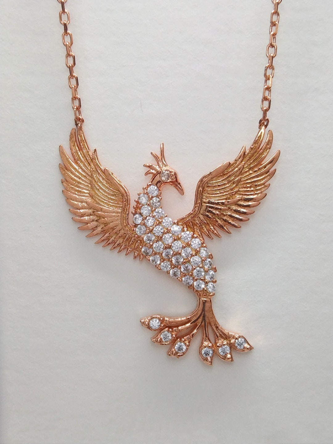 Sterling Silver Phoenix Necklace, Phoenix Jewelry,phoenix, Pendant ...