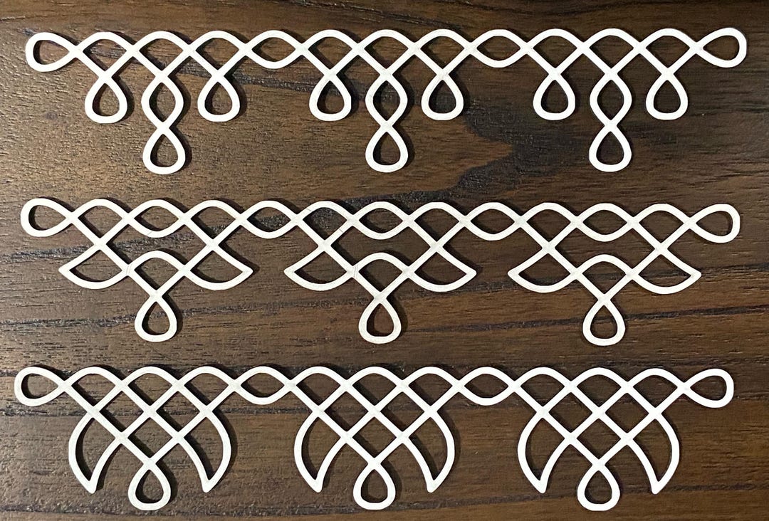 Kolam Border Cutouts | Wooden Kolam Border Cutouts | Wooden Muggu ...