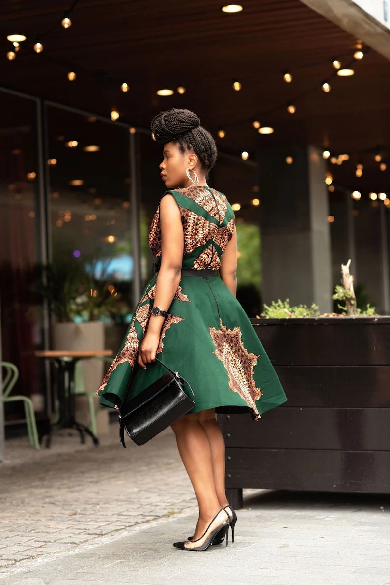 Fabienne Flare Dress African Fashion Wear Trendy African Dresses Beautiful African Casual Wear ...