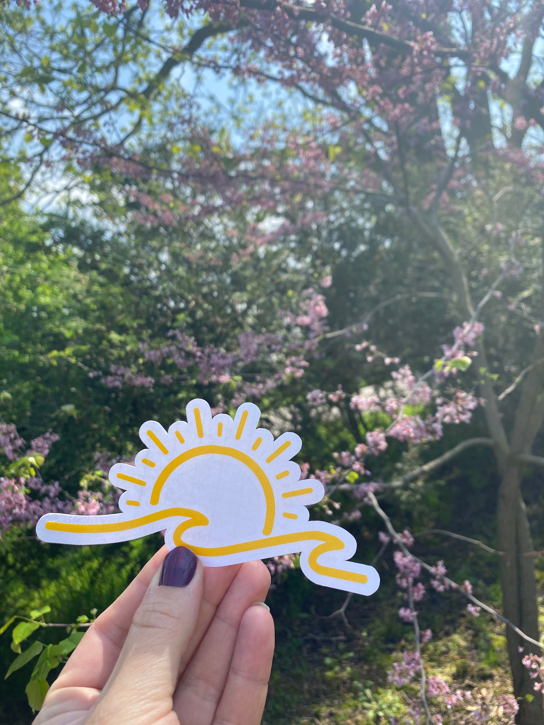 Sun and Wave Decal - Etsy