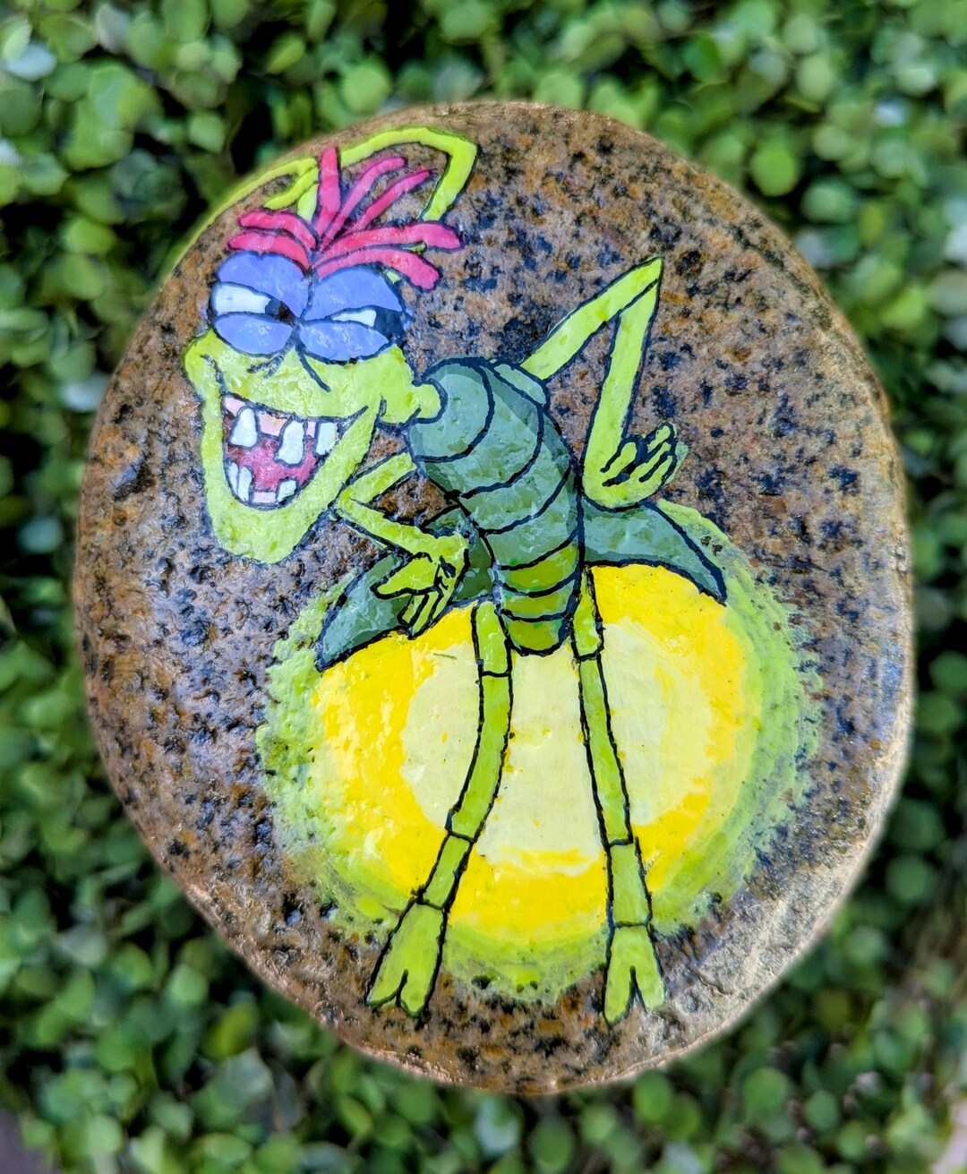 Ray the Firefly Painted River Rock - Etsy