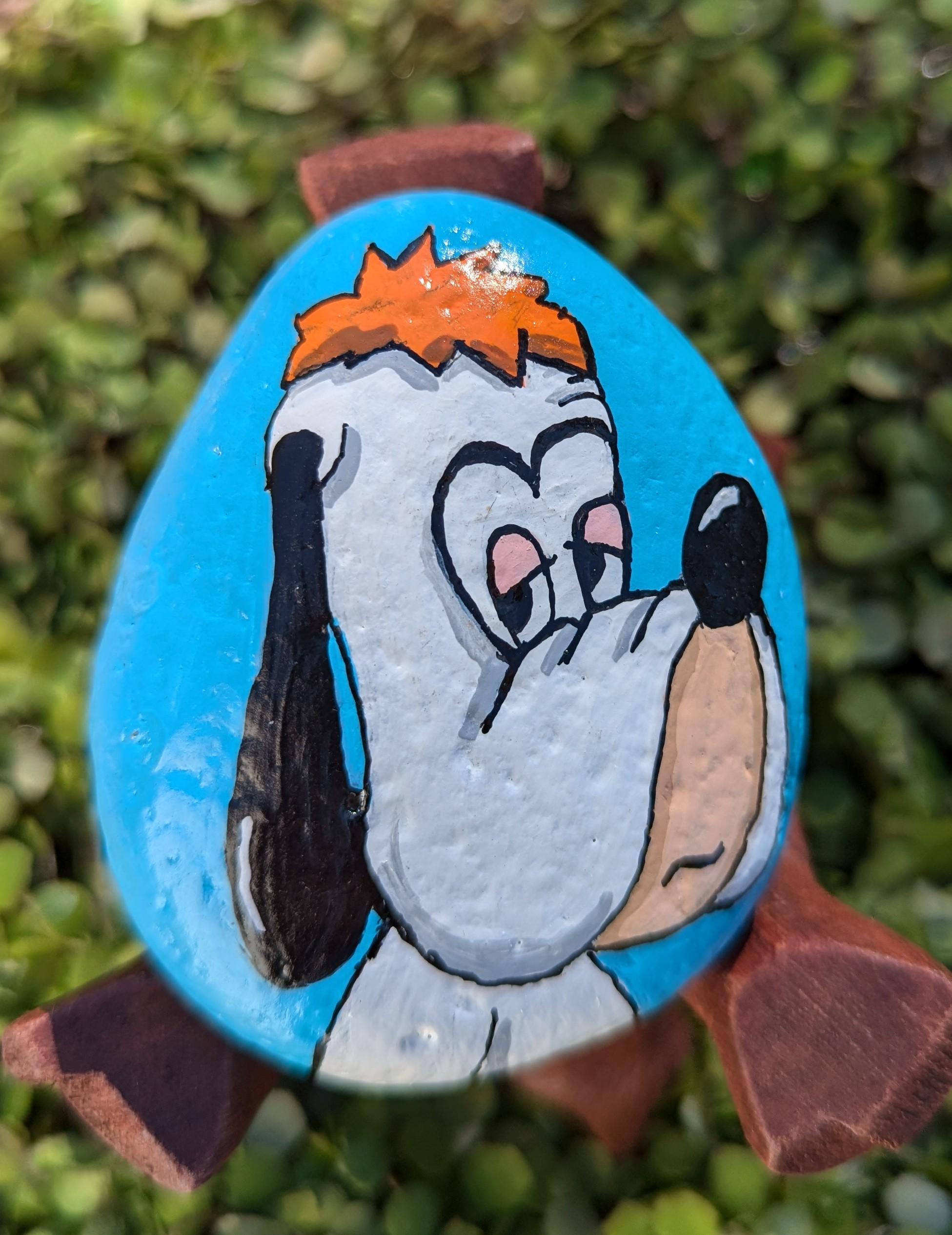 Droopy Painted River Rock - Etsy