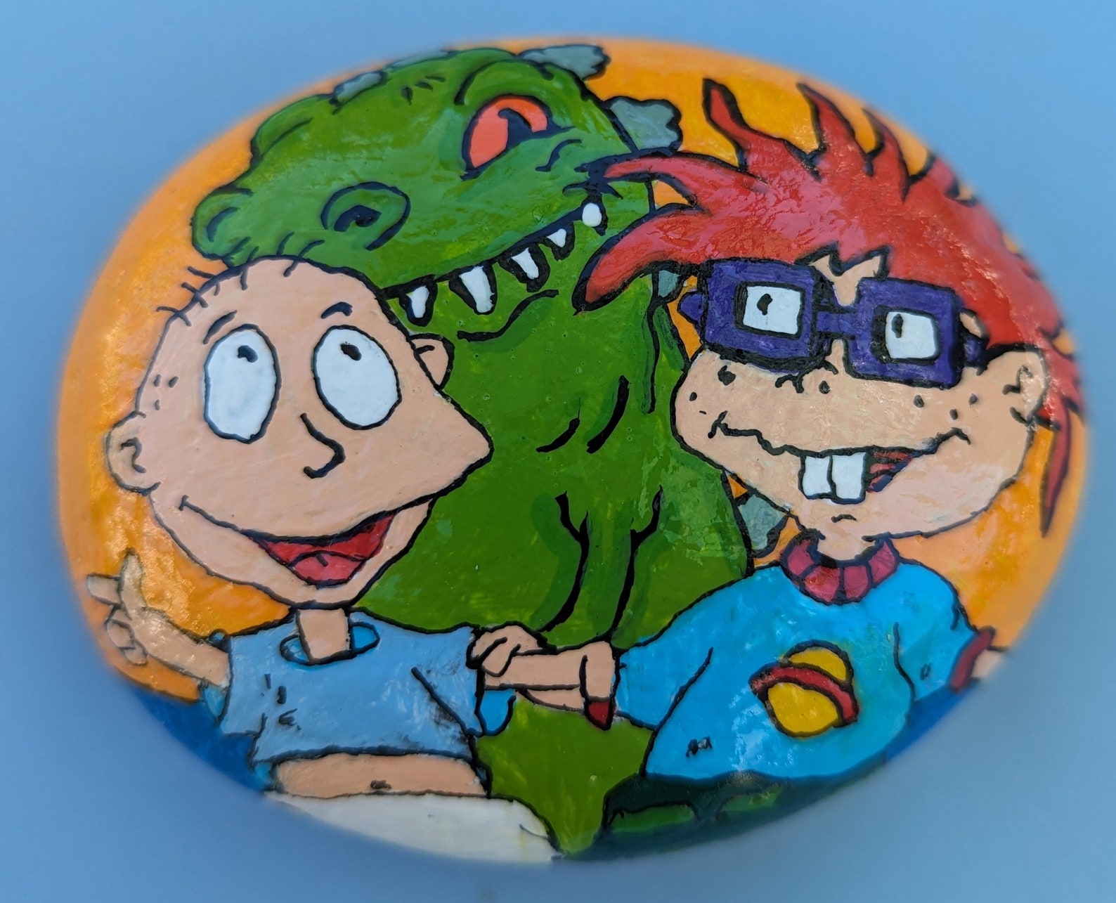 Rugrats Painted River Rock - Etsy