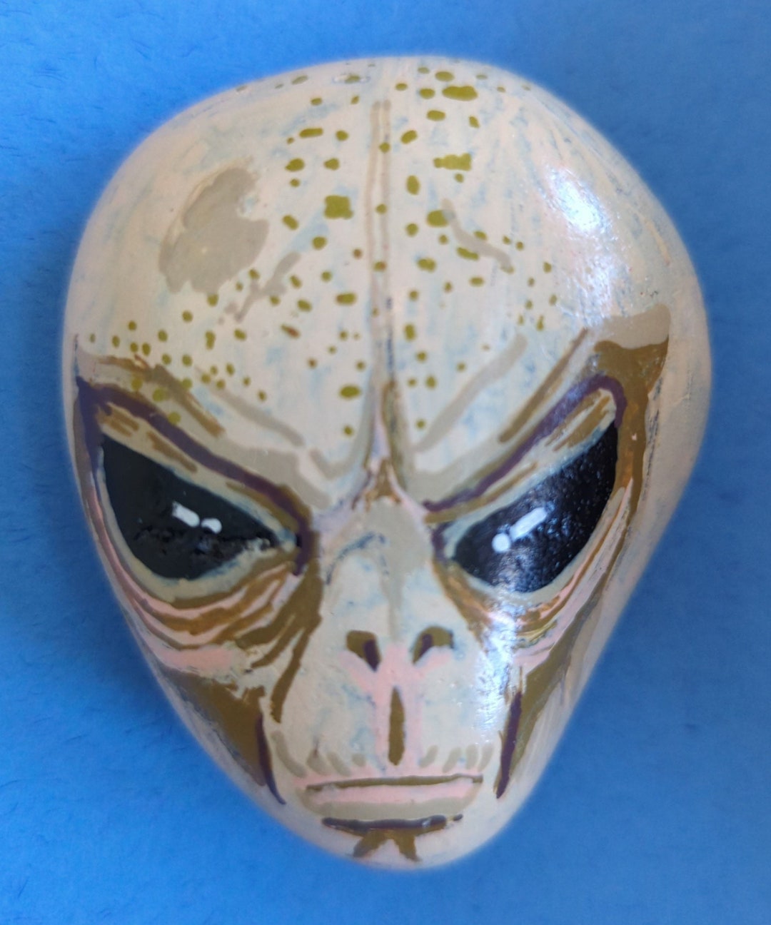 Alien Painted Rock - Etsy